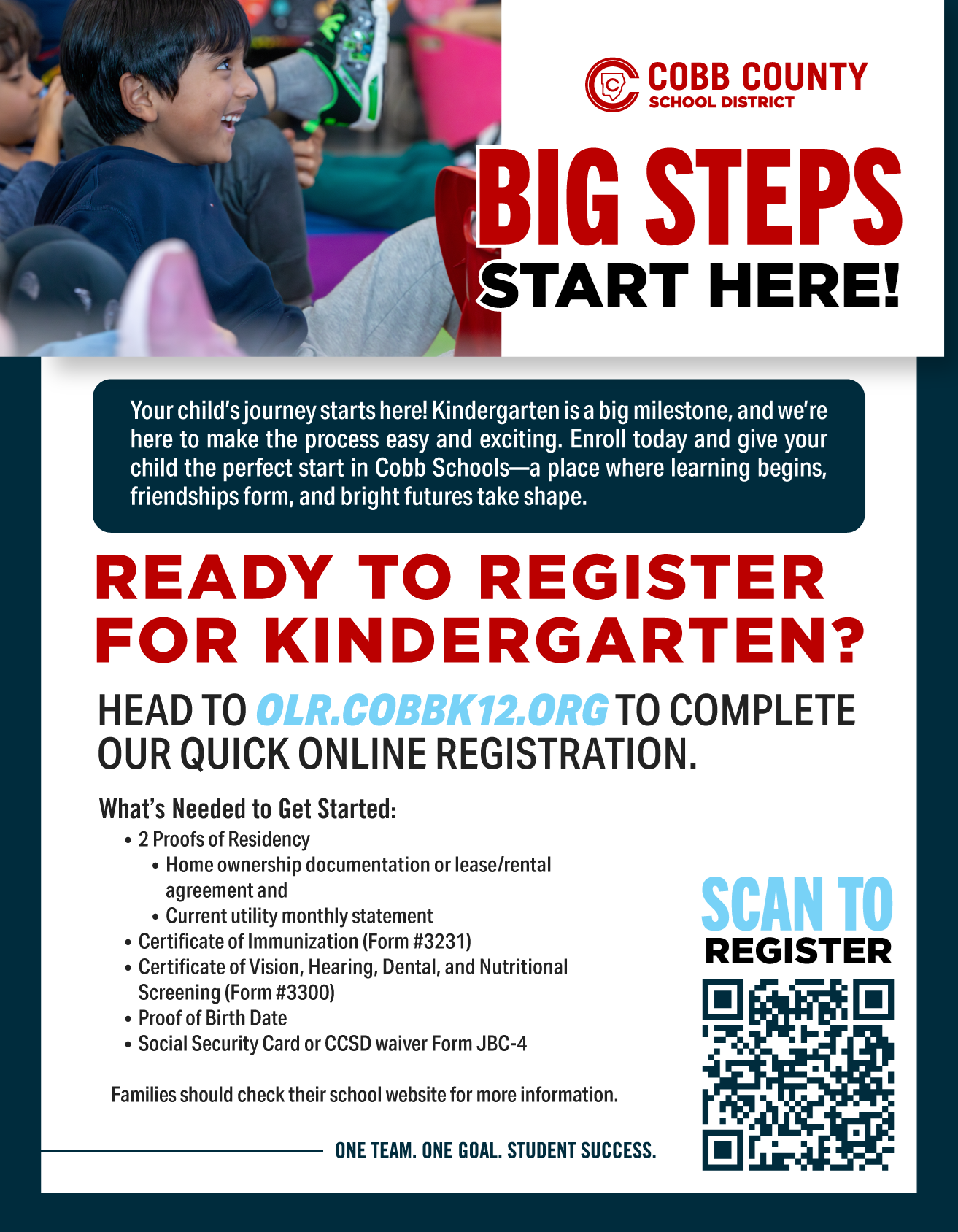 1, 2, 3—Kindergarten’s the Place to Be! Register Today!